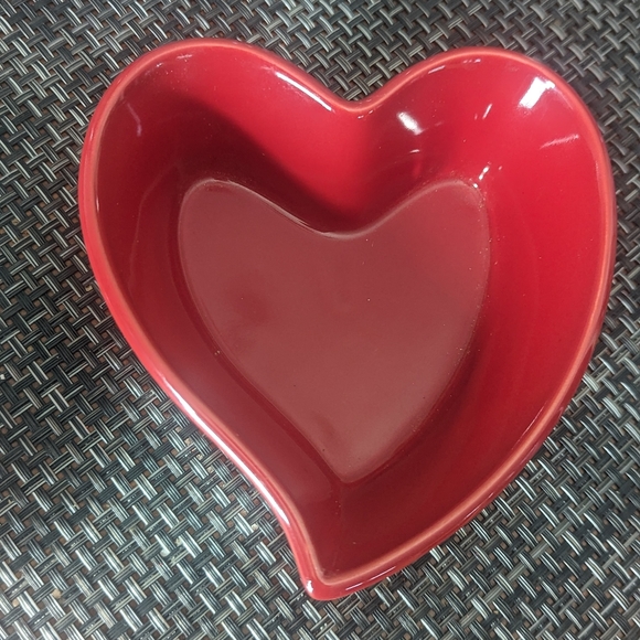 Chantal | Dining | Chantal Small Red Heart Dish | Poshmark